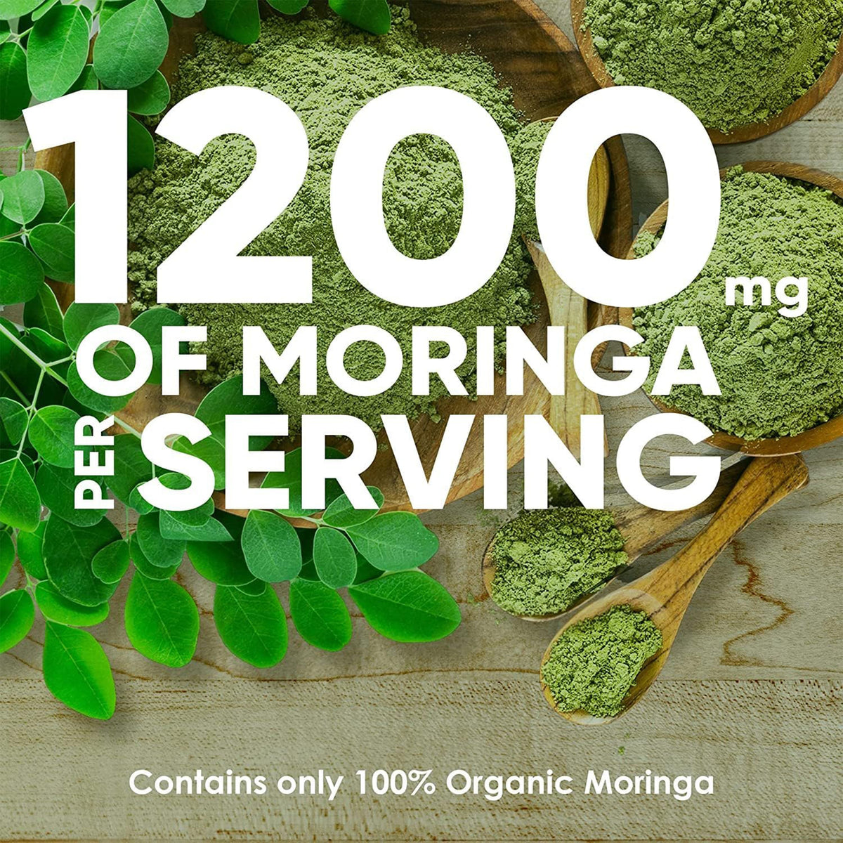 Organic Moringa Leaf Capsules - 1200mg – nutra-wave