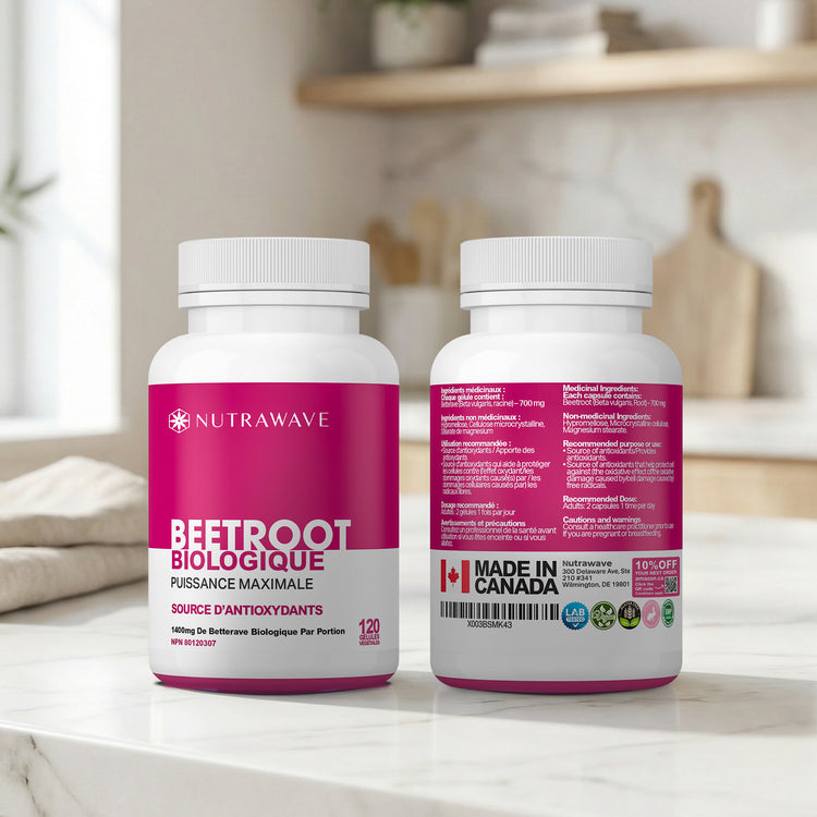 Organic Beetroot Capsules - 1400mg – nutra-wave