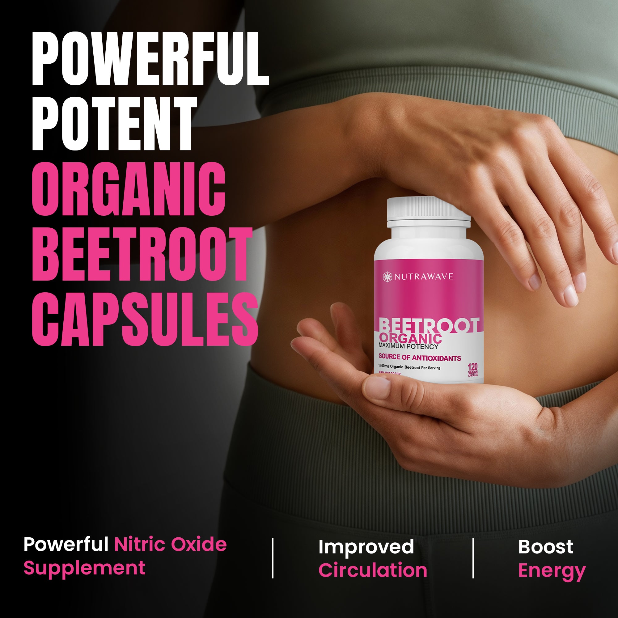 Organic Beetroot Capsules - 1400mg – nutra-wave